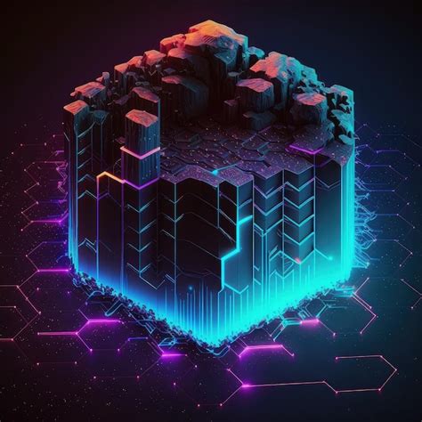 Fondo De Tecnología De Panal Hexagonal Foto Premium