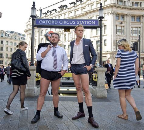 17 Glorious Photos Of Men Walking Around London In Tiny Suit Shorts