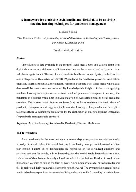 PDF A Framework For Analysing Social Media And Digital Data By