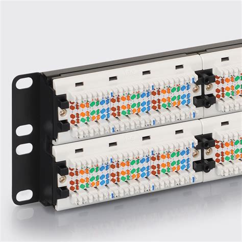 Cat6 Patch Panel With 48 Ports And 2 Rms Icc