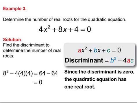 Math Examples Collection The Discriminant Media4math