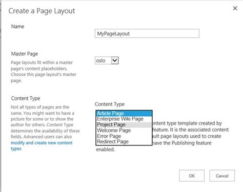 How To Create Page Layout In Publishing Site With Content Type Using Design Manager In