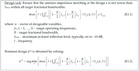 Example I Multiple Band Antenna Optimized For Best In Band Matching