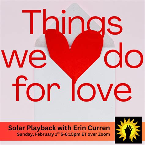 Things We Do For Love 2126 — Erin Curren Coaching Movement Improv