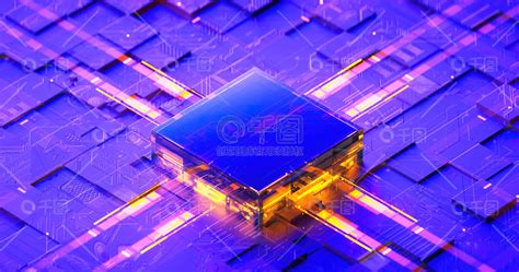 从上面看高清图片 芯片金融科技赛博朋克人工智能三维渲染电路板技术背景cpu和gpu概念 创意合成免费下载 格式 7068像素 编号46125856 千图网