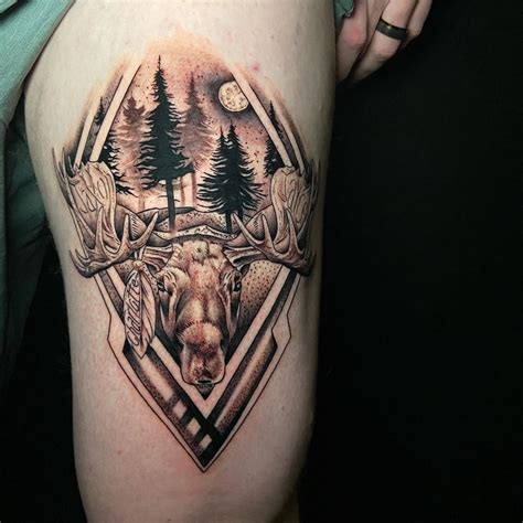 Moose Tattoo Designs