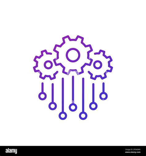 integration line icon vector design stock vector image and art alamy