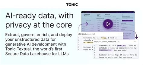 Tonic Textual Extracts And Protects Unstructured Data For Ai Development Superbcrew