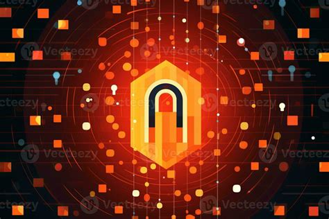 Modern Tech Encrypted Data Theme Background Generative Ai 28371015
