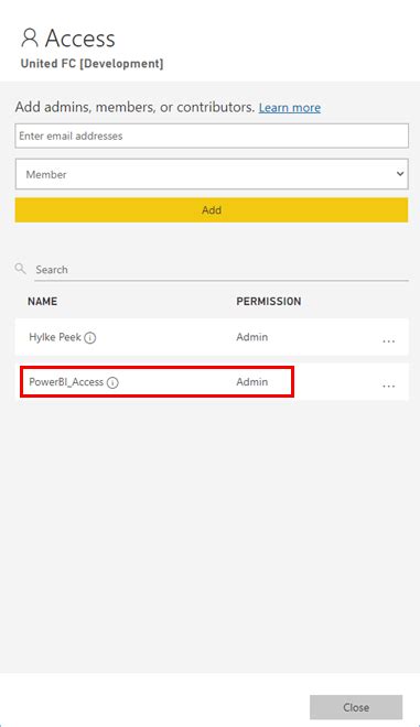 Configure Access To Power Bi Rest Api Peek Data Consultancy
