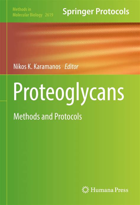 Buy Proteoglycans Methods And Protocols 2619 Methods In Molecular