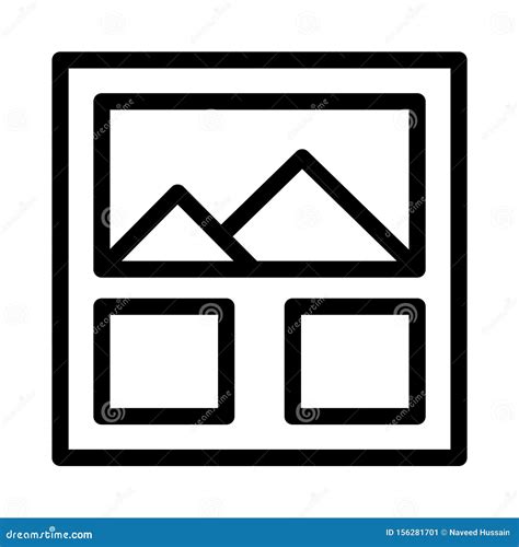 Layout Thin Line Vector Icon Stock Vector Illustration Of Collection Design 156281701