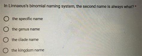 Answered In Linnaeus S Binomial Naming System The Second Name Is Kunduz