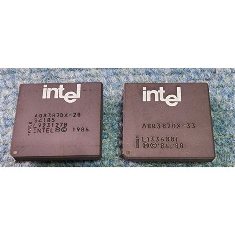 387浮點運算器 Math Coprocessor Intel A80387dx 20 A80387dx 33 蝦皮購物