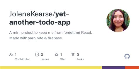 Github Jolenekearseyet Another Todo App A Mini Project To Keep Me From Forgetting React