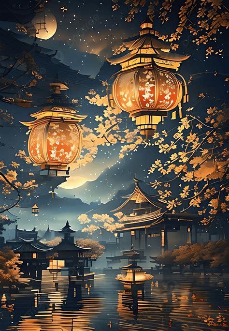 Japanese Lantern Wallpaper