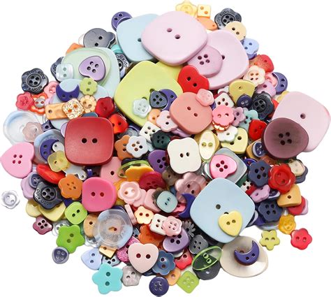 Lilaly 300pcs Pcs Strange Shape Resion Buttons For Crafts