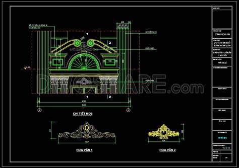 280 Detailed Cad Drawings Of The Facade And Classical Ornaments For