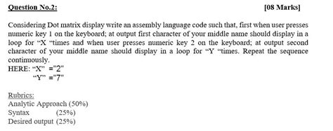 Solved Subject Microprocessor And Assembly
