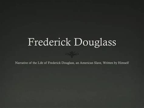Ppt Frederick Douglass Powerpoint Presentation Free Download Id