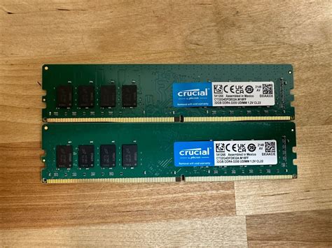64gb 32gbx2 Crucial Ct32g4dfd832a M16ff Ddr4 3200mhz Dimms Desktop Memory Read For Sale