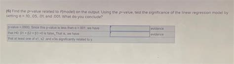 Solved We Give JMP Output Of Regression Analysi5 Above Chegg Com