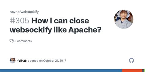 how i can close websockify like apache · issue 305 · novnc websockify · github