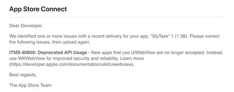 Ios How To Fix If App Rejected For Using Uiwebview In Code Stack