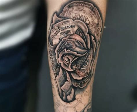 101 Best Money Rose Tattoo Ideas You Have To See To Believe