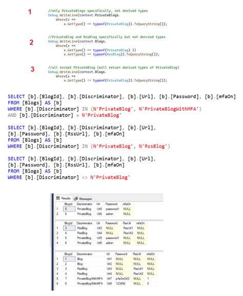 Entity Framework 7 Translates Gettype In Where Clause