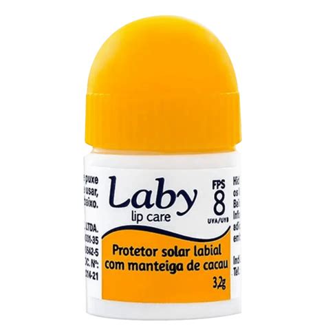 Protetor Labial Laby Lip Care Manteiga De Cacau Fps 8 Beleza Na Web