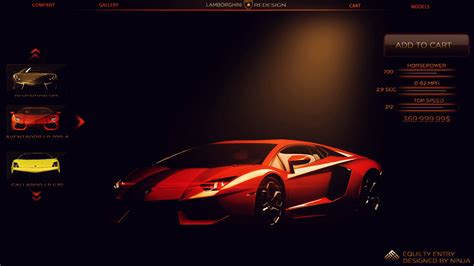 Lamborghini Web Design By Officialsamurai On Deviantart