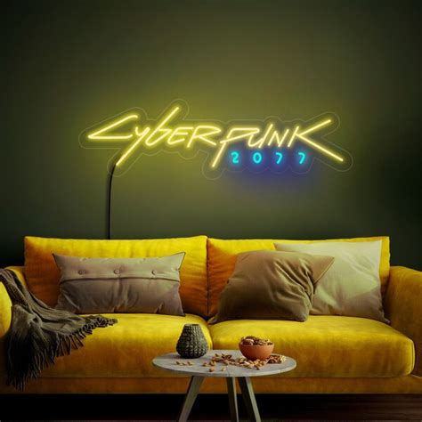 Led Cyberpunk Wall Art Etsy