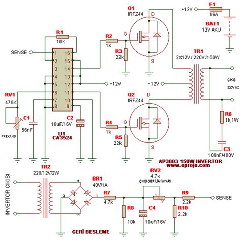 Sg3524 Inverter Circuit Diagram Sg3524 Circuit Diagram For I