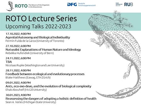 Roto Lectures Agential Autonomy And Biological Individuality Dialectical Systems