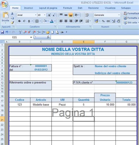 2 Quindi Creare Tutti I Campi Necessari Ad Individuare La Merce O La Prestazione Oggetto Della