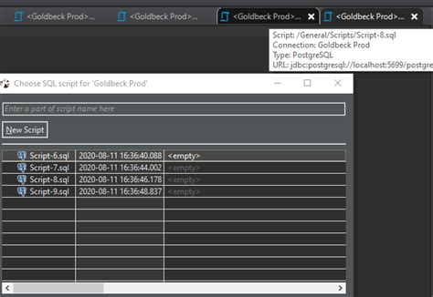 Add Connection Information When Using Multiple Databases From The Same Server · Issue 9498