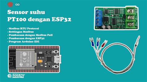 Pt100 Sensor Suhu Dengan Modbus Rtu Esp32 Youtube