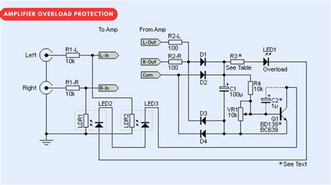 Amplifier Overload Protection Circuit Using Lm358