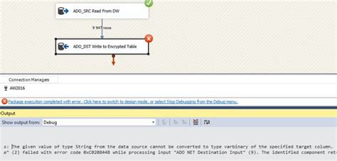 Writing Always Encrypted Data With Integration Services 2016