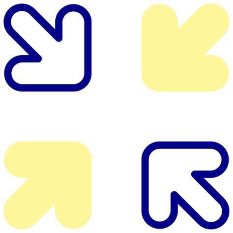 Exit Fullscreen Arrow Vector Icon 26323062 Vector Art At Vecteezy