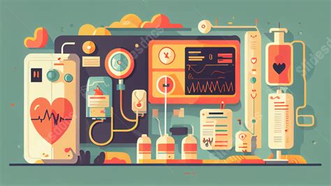 เครื่องตรวจคลื่นไฟฟ้าหัวใจของอุปกรณ์ทางการแพทย์ ดาวน์โหลดพื้นหลัง Powerpoint ฟรี Slidesdocs
