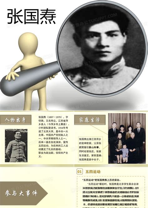 近代史——张国焘ppt模板下载编号lexnvoaj熊猫办公