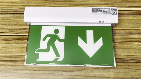Self Contained Emergency Light 3 Hours Back Up Led Emergency Exit Sign