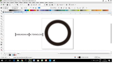 Tutorial Cara Membuat Logo Sederhana Dan Cara Membuat Roda Kemudi Kapal Di Corel Draw Sepintas