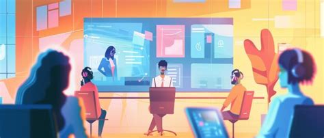 Virtual Collaboration Remote Teams Action Premium Ai Generated Image