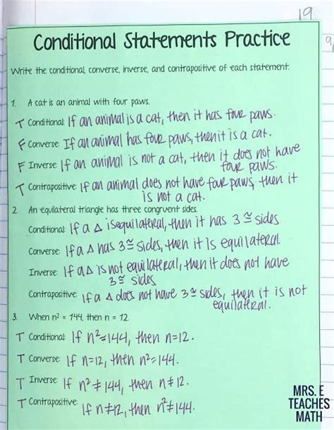 Teaching Geometry Discover 45 Conditional Statements Ideas Geometry Proofs Geometry