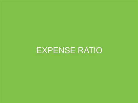 Expense Ratio Rasio Biaya
