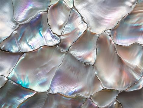 Mother Of Pearl Texture Background Composition Premium Ai Generated Image