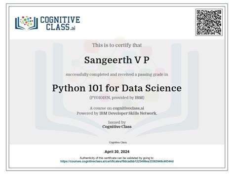 Learn Python With Ibm Developer Skill Network Sangeerth V P Posted On The Topic Linkedin